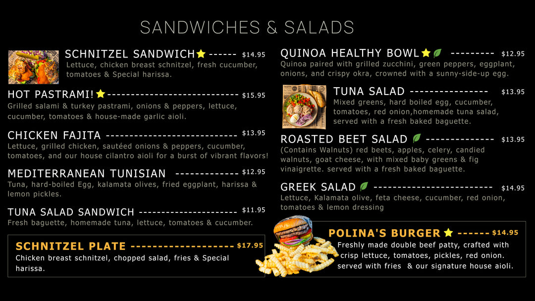Our Menu – POLINA CAFE - breakfast, lunch and dinner. Woodland Hills ...